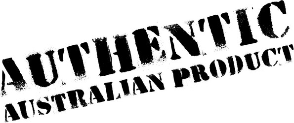 Authentic australian product stamp Royalty Free Vector Image