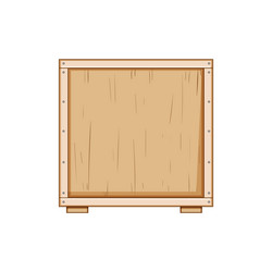 Packaging wooden crate cartoon Royalty Free Vector Image