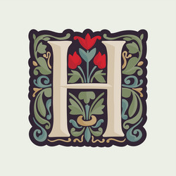 Fancy H Letter Vector Images (50)