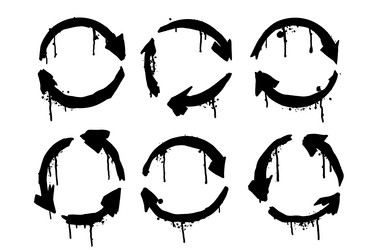 Recycle logo natural reuse arrow Royalty Free Vector Image