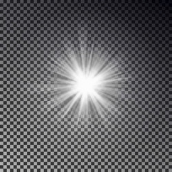 Sun light rays effect Royalty Free Vector Image