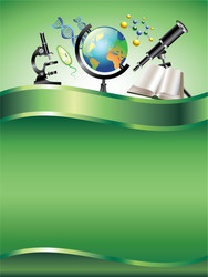 Science horizontal background Royalty Free Vector Image
