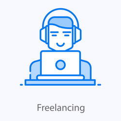 Freelancing Royalty Free Vector Image - VectorStock