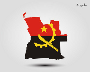 Map angola Royalty Free Vector Image - VectorStock