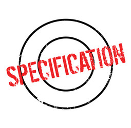 Specification rubber stamp Royalty Free Vector Image