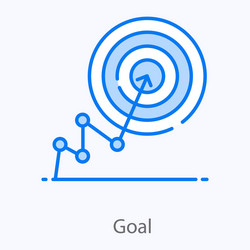Business goal Royalty Free Vector Image - VectorStock