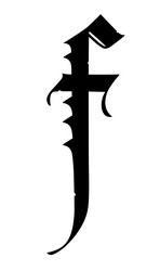 Letter F Gothic Vector Images (over 100)