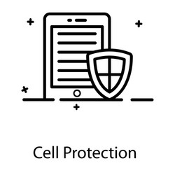 Cell protection Royalty Free Vector Image - VectorStock