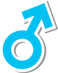 Man male symbol silhouette icon Royalty Free Vector Image