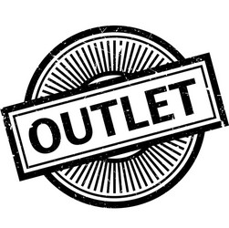 Outlet rubber stamp Royalty Free Vector Image - VectorStock