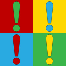 Exclamation Mark Pop Art Vector Images (over 560)