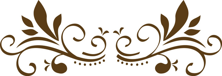 Decorative victorian divider Royalty Free Vector Image