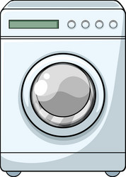 Washing machine open door Royalty Free Vector Image