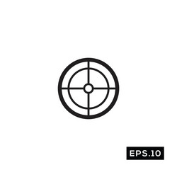 Scope icon crosshair icon or logo symbol Vector Image
