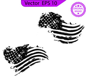 Distressed American Flag Black Vector Images (over 270)