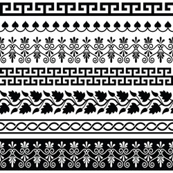 Ancient greek pattern - seamless set Royalty Free Vector