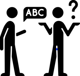 Cultural barriers black glyph icon Royalty Free Vector Image