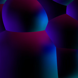 Abstract background with neon glowing dark balls Vector Image