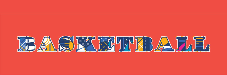 Basketball word art Royalty Free Vector Image - VectorStock