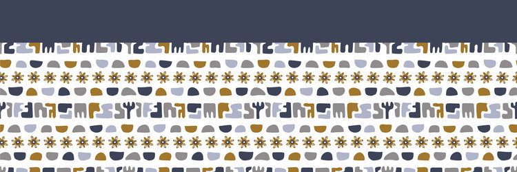 Masculine geometric seamless border pattern Vector Image