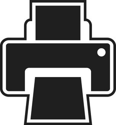 Copier printer icon simple style Royalty Free Vector Image