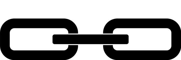 Chain flat icon Royalty Free Vector Image - VectorStock