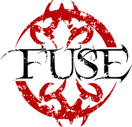 Fuse letter logo design template Royalty Free Vector Image