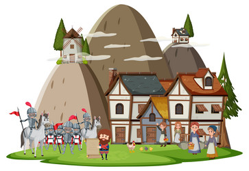 Medieval Village Vector Images (over 2,300)