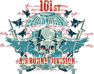 Airborne Military Skull Vector Images (over 220)