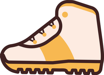Hand drawn hiking boots Royalty Free Vector Image