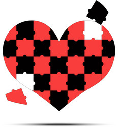 Jigsaw Puzzle Heart Vector Images (over 1,500)