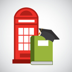 Learn english online icon Royalty Free Vector Image