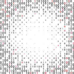 Flat binary code Royalty Free Vector Image - VectorStock
