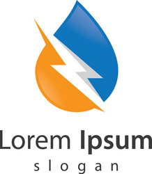 Water strom logo design Royalty Free Vector Image