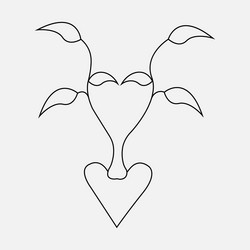 Continuous Line Tree Vector Images (over 2,700)