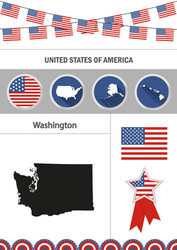 Map washington dc metropolitan area Royalty Free Vector