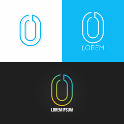 Letter o logo icon design template elements Vector Image