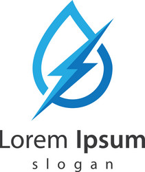 Water strom logo design Royalty Free Vector Image