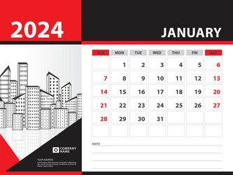 2024 calendar year Royalty Free Vector Image - VectorStock
