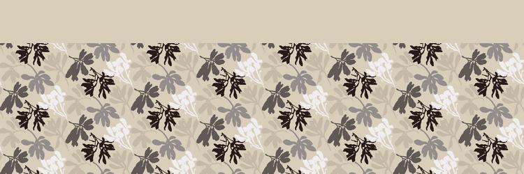 Masculine floral border with organic Royalty Free Vector