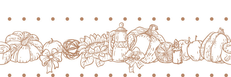 Seamless decorative line without background Vector Image