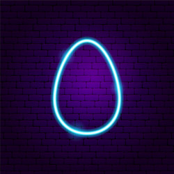 Egg nest neon sign Royalty Free Vector Image - VectorStock
