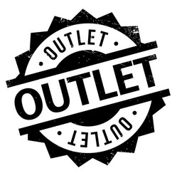 Outlet rubber stamp Royalty Free Vector Image - VectorStock
