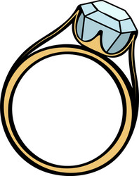 Frame gold ring Royalty Free Vector Image - VectorStock