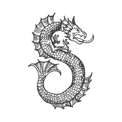 Heraldic dragon no4 Royalty Free Vector Image - VectorStock