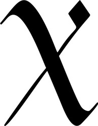 Isometric letter x Royalty Free Vector Image - VectorStock