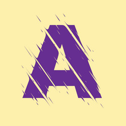 Scribbled alphabet letters Royalty Free Vector Image