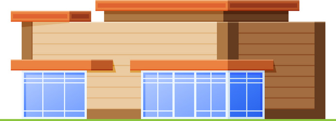 Skyscraper building modern building flat office Vector Image