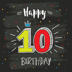 Happy birthday to you cake Royalty Free Vector Image