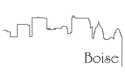 Toronto city one line drawing Royalty Free Vector Image